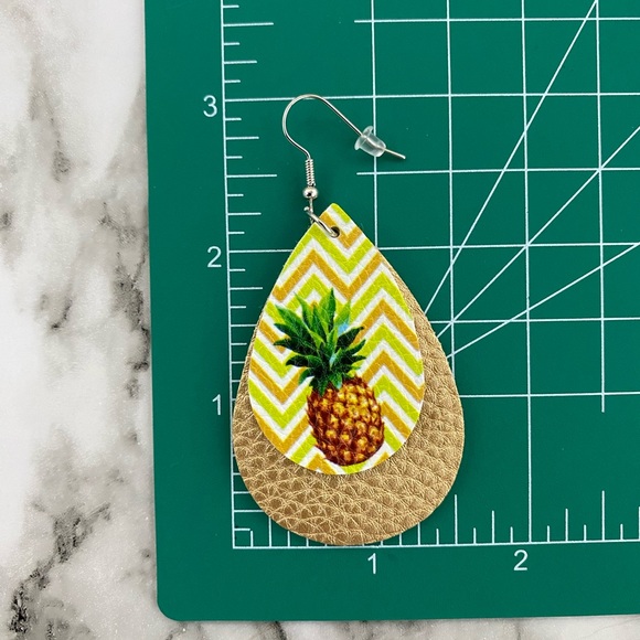 Jewelry | 325 Pineapple Layered Dangle Tear Drop Earrings | Poshmark